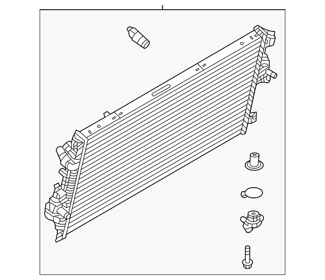Genuine OEM Ford Part - Radiator BC3Z-8005-K | Genuine OEM Ford Parts ...