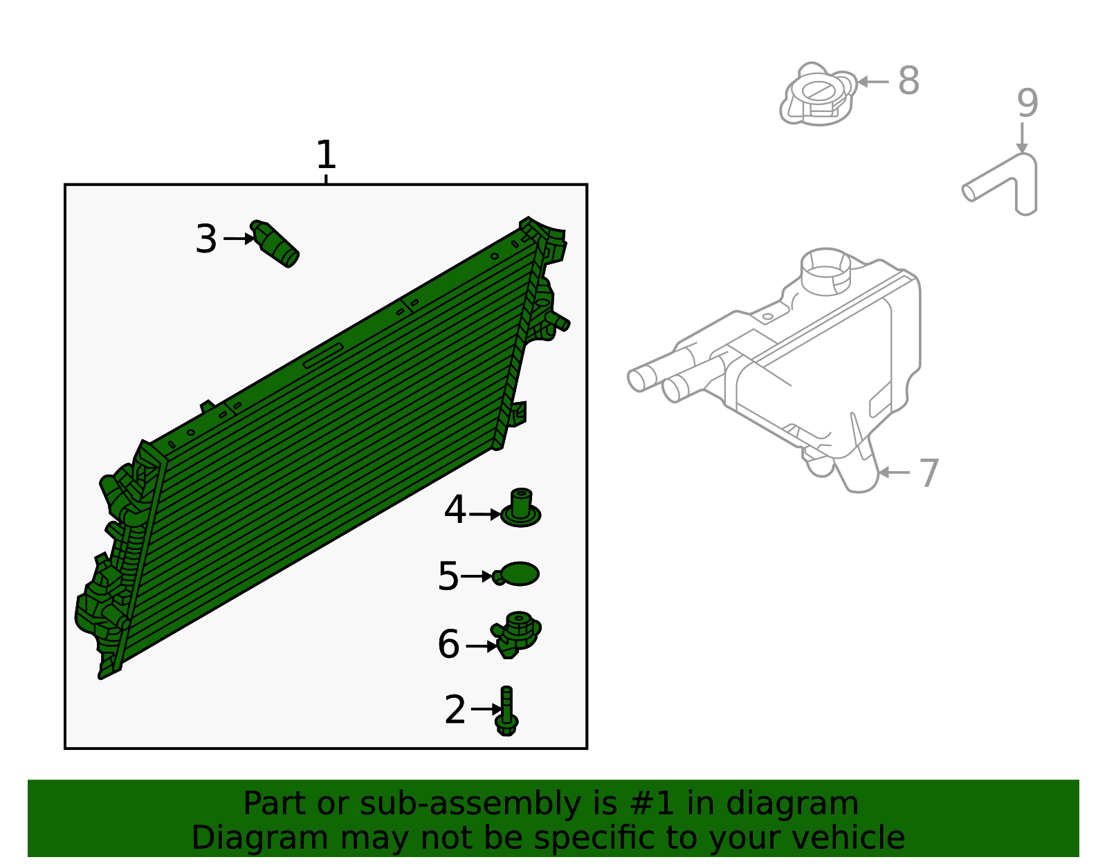 Genuine OEM Ford Part - Radiator BC3Z-8005-K | Genuine OEM Ford Parts ...