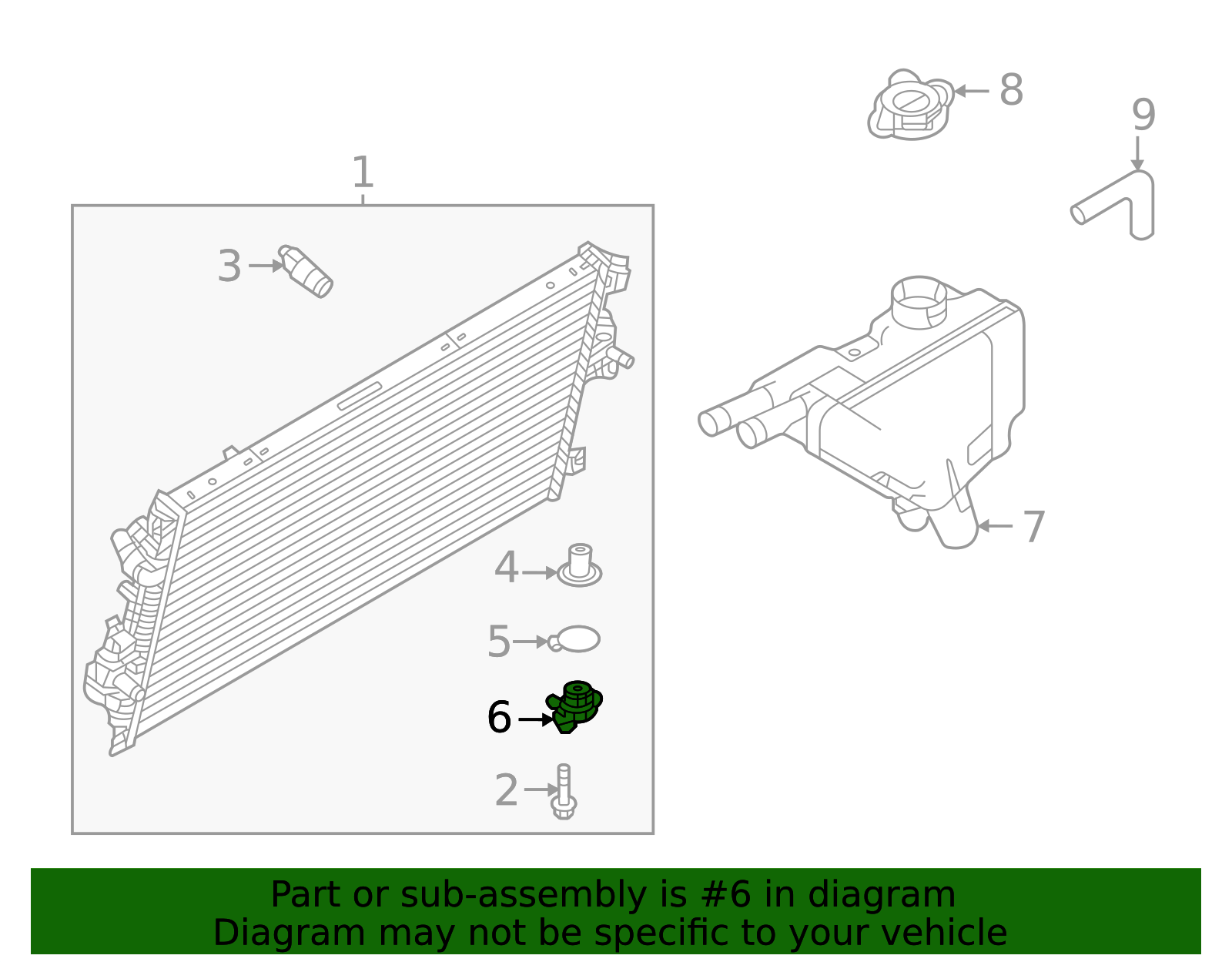 2011-2016 Ford | Water Outlet | BC3Z-8592-D | Walls' Ford Parts