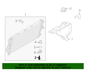 2011-2018 Ford Auxiliary Radiator Screw W500414-S439 | OEM Parts Online