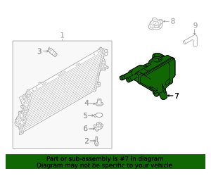 BC3Z-8A080-AA - Reservoir Tank 2011-2016 Ford | Ford Parts Direct