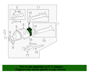 2007-2017 Lexus Rear Extension 53713-50040 | OEM Parts Online