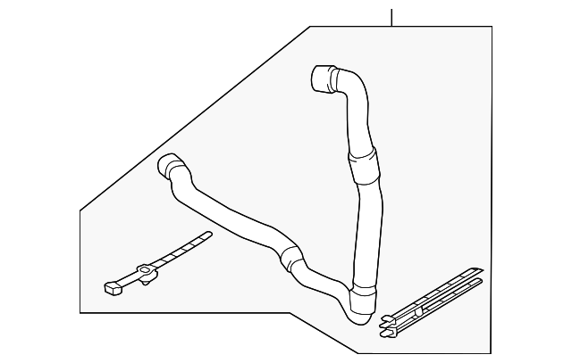 2013-2015 Audi RS5 Radiator Coolant Hose 8K0-121-051-D | Audi USA Parts