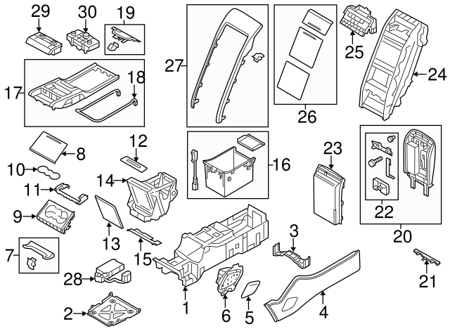 4H4-863-328 - Cup Holder Mat 2011-2018 Audi | Audi OEM Parts