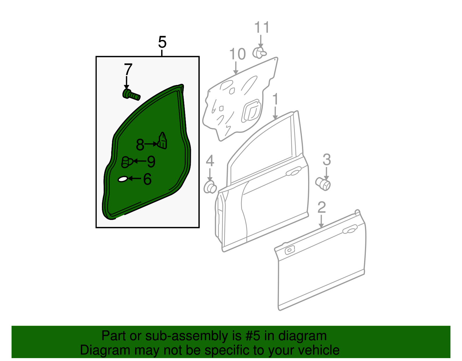 2007-2008 Honda Fit Door Weather-Strip 72350-SLN-A02 | OEM Parts Online