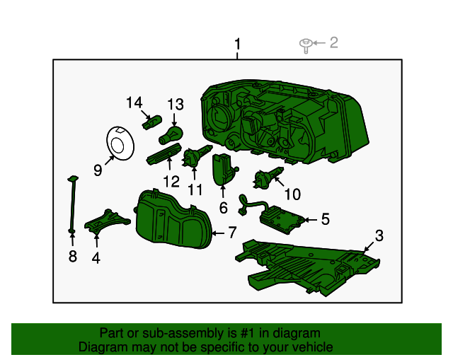 Genuine Composite Assembly for 2011-2014 Land Rover LR2 | Land Rover ...