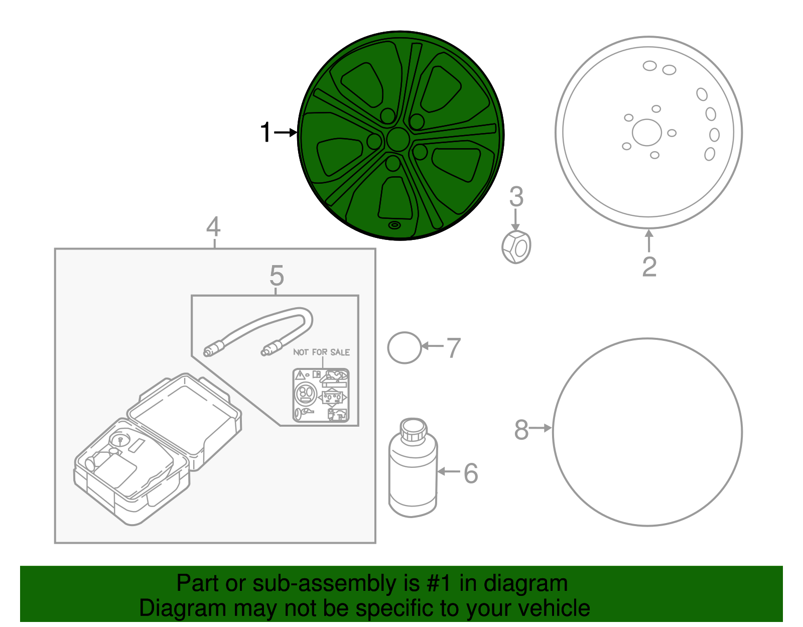 2023-2025 Nissan LEAF Wheel, Alloy 40300-6WK6D | Team Nissan Inc.