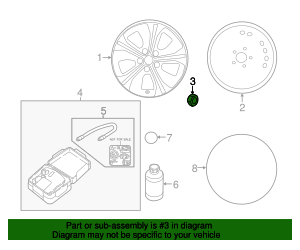 2021-2022 Nissan Wheel Lug Nut 40224-6LW0A | TascaParts.com