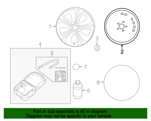 2013-2024 Nissan LEAF Wheel, Steel 40300-3NF0E | Nissan Parts Store