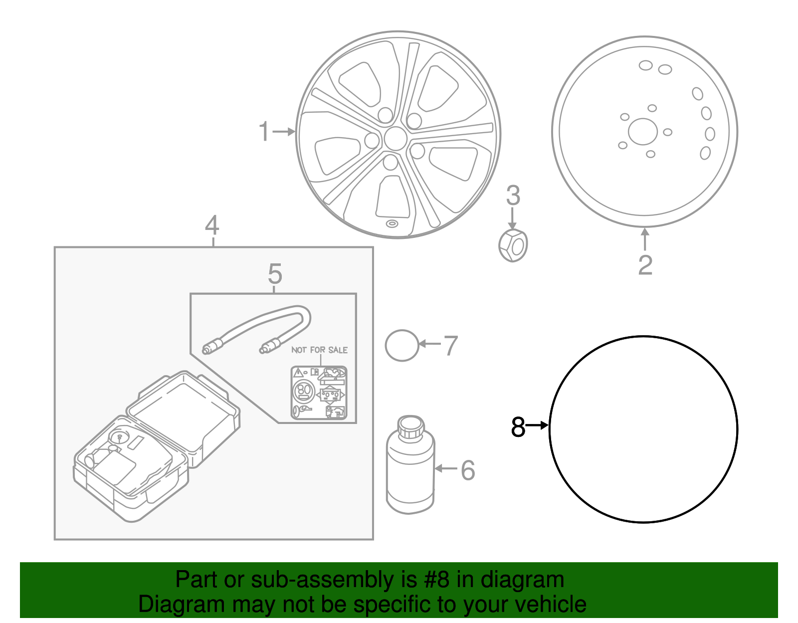2018-2022 Nissan LEAF Wheel Cover 40315-5SA0B | Nissan Parts Central