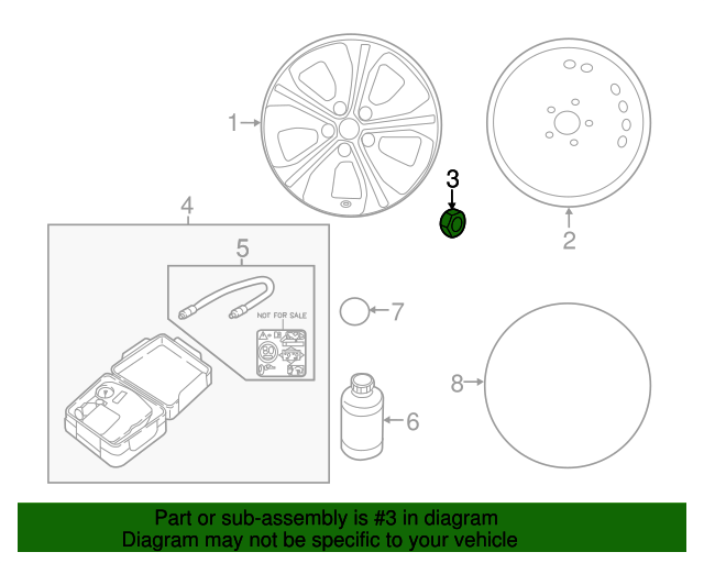 2021-2022 Nissan Wheel Lug Nut 40224-6LW0A | TascaParts.com