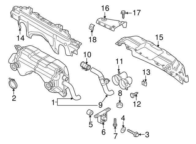 2011-2015 Audi R8 Exhaust Muffler 420-251-051-GX | Audi USA Parts