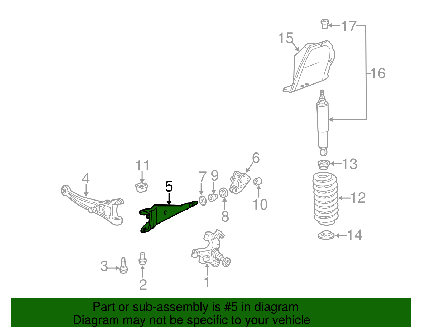 F6UZ-3A360-AA - Radius Arm - 1996-2007 Ford | Lasco Auto Parts