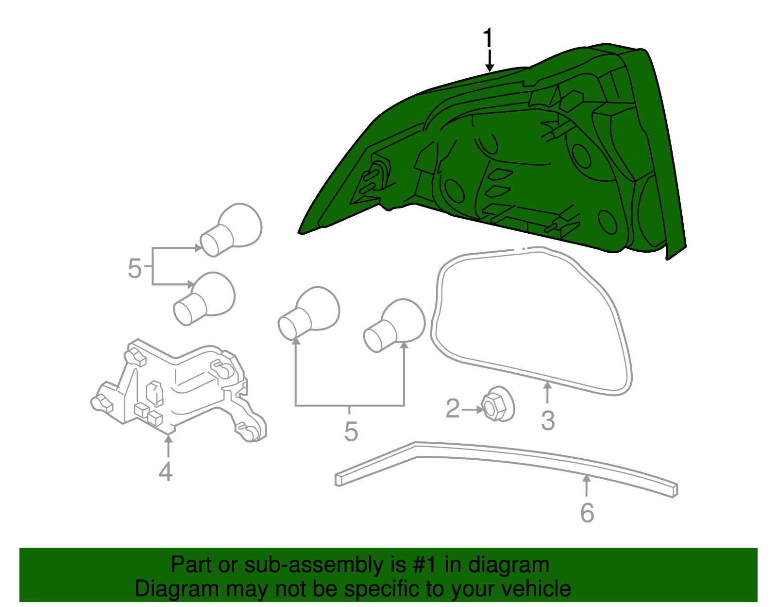 2007-2013 Volvo S80 Tail Lamp - Passenger Side (RH) 31213380 ...