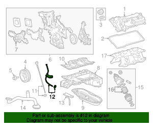 2013-2018 Lexus GS450h Oil Tube 12142-31050 | OEM Parts Online