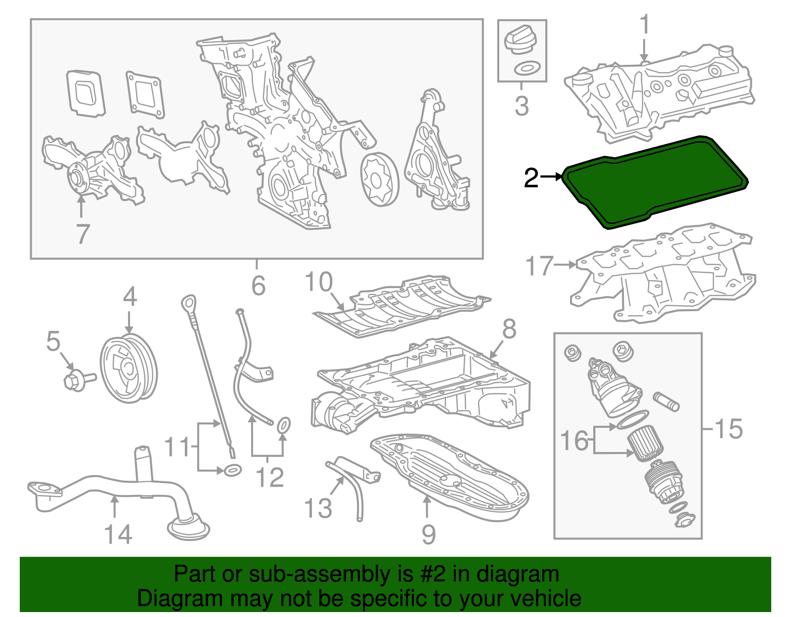 11159-0P010 - Engine Valve Cover Gasket 2006-2024 Lexus | Longo Lexus Parts