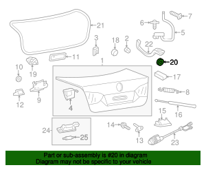 2011-2019 Volkswagen Hole Cover N-102-460-01 | OEM Parts Online