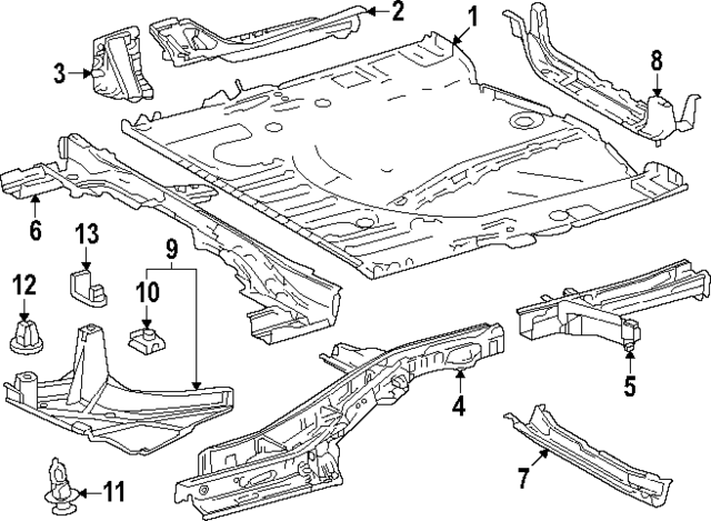 2024 Toyota Grand Highlander Side Panel 58305-0E150 | Toyota Parts Center