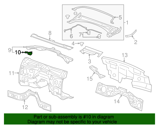 2013-2019 Cadillac ATS F Reinforcement 22964404 | OEM Parts Online