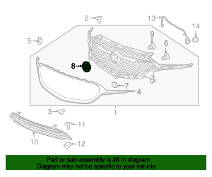 Genuine OEM Front Grille Emblem Part# 84515795 Fits 2018-2021 Buick ...