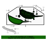 2018-2021 Buick Enclave Front Grille 84739634 GM | GMPartsDirect.com