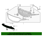 2018-2021 Buick Enclave Grille (Replaces Part Number 84525192) 84739632 ...