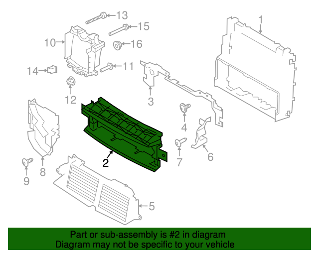 2014-2017 Land Rover Range Rover Sport Lower Deflector LR043739 | OEM ...