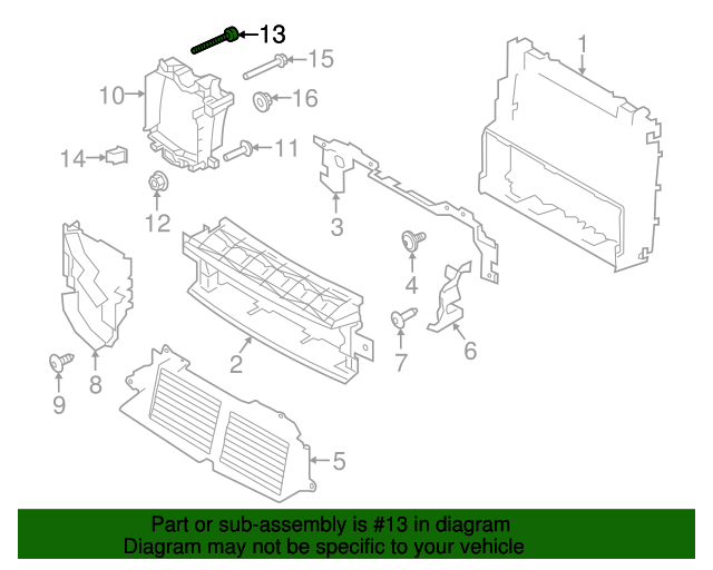 Genuine OEM Rear Deflector Retainer Screw Part# LR044338 Fits 2013-2022 ...