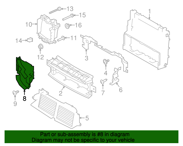 Genuine OEM Front Deflector Part# LR044395 Fits 2014-2017 Land Rover ...