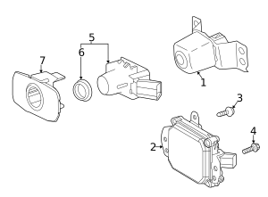 OEM 2019-2023 Toyota Parking Aid Sensor Housing (Front, Rear) Part ...