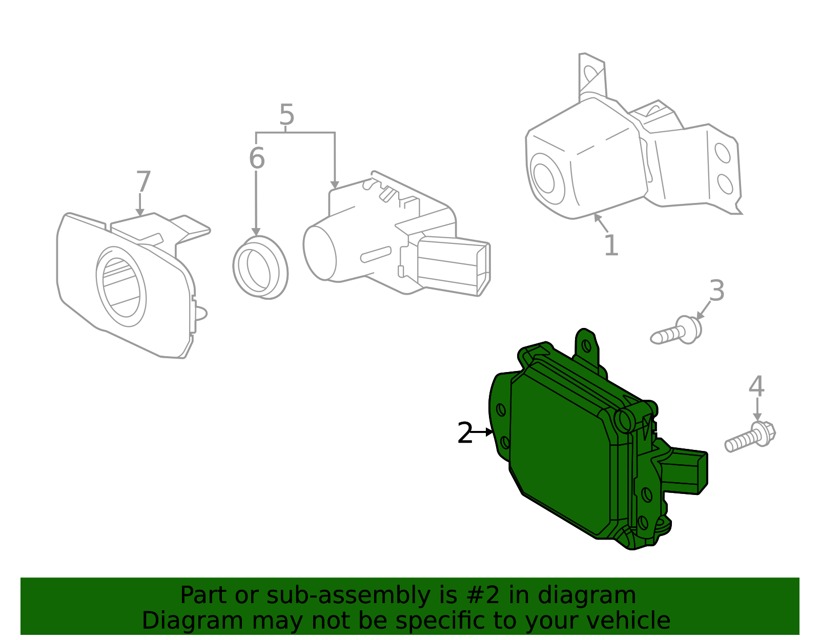 OEM 2021-2024 Toyota Distance Sensor Part # 88210-0A010 | Modern Toyota ...