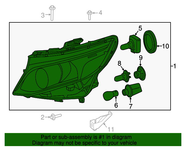 2016-2023 Mercedes-Benz Metris Composite Headlamp - Left 447-906-81-00 ...