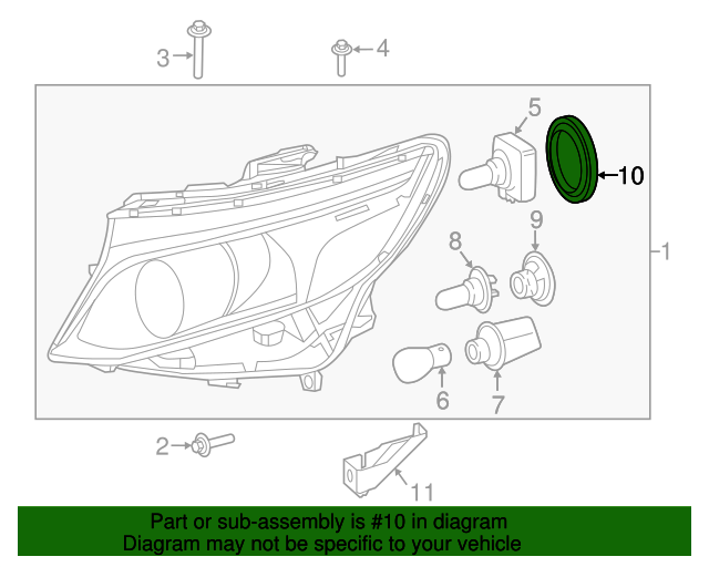 447-820-15-00 - Rear Cap 2016-2023 Mercedes-Benz Metris | Mercedes-Benz ...