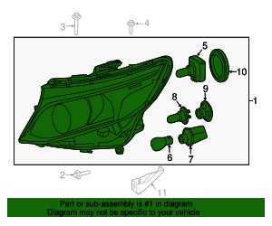 2016-2023 Mercedes-Benz Metris Composite Headlamp - Left 447-906-81-00 ...