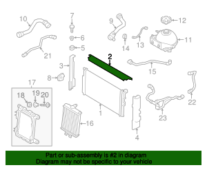 17117600543 - 2012-2021 BMW Upper Seal (17-11-7-600-543) | BMW of South ...
