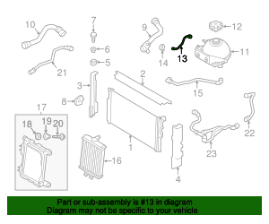 17127596831 - 2012-2016 BMW Vent Hose (17-12-7-596-831) | BMW of South ...