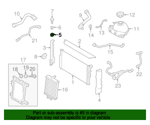 17-11-7-600-539 - Radiator Bracket Upper Insulator - 2012-2021 BMW ...