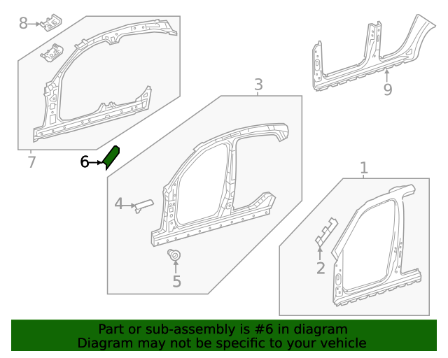 253-639-06-00 - Aperture Reinforced Bracket 2020 Mercedes-Benz ...
