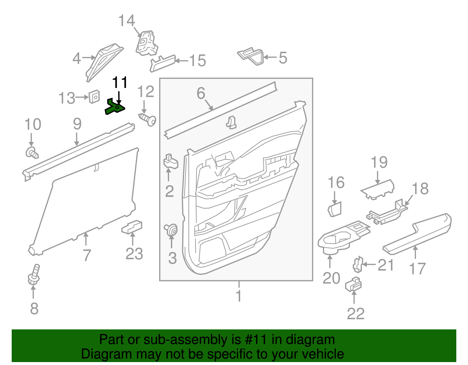 83508-S3V-A00 - Bracket Pull Pocket - 2006-2021 Honda | Genuine Honda Parts