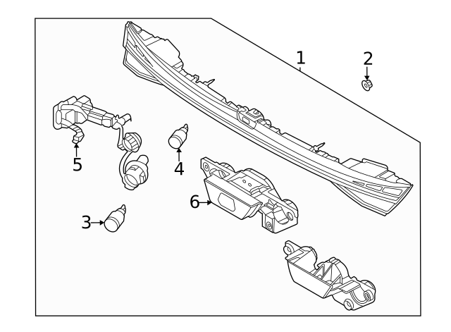 2021-2023 Hyundai Elantra Backup Lamp Assembly 92409-AB100 | OEM Parts ...
