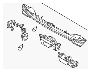 92409-AB100 - Backup Lamp Assembly - 2021-2022 Hyundai Elantra ...
