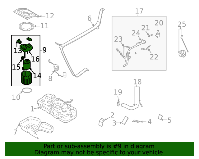 2020-2023 Hyundai Sonata Fuel Pump Assembly 31120-L5500 | OEM Parts Online