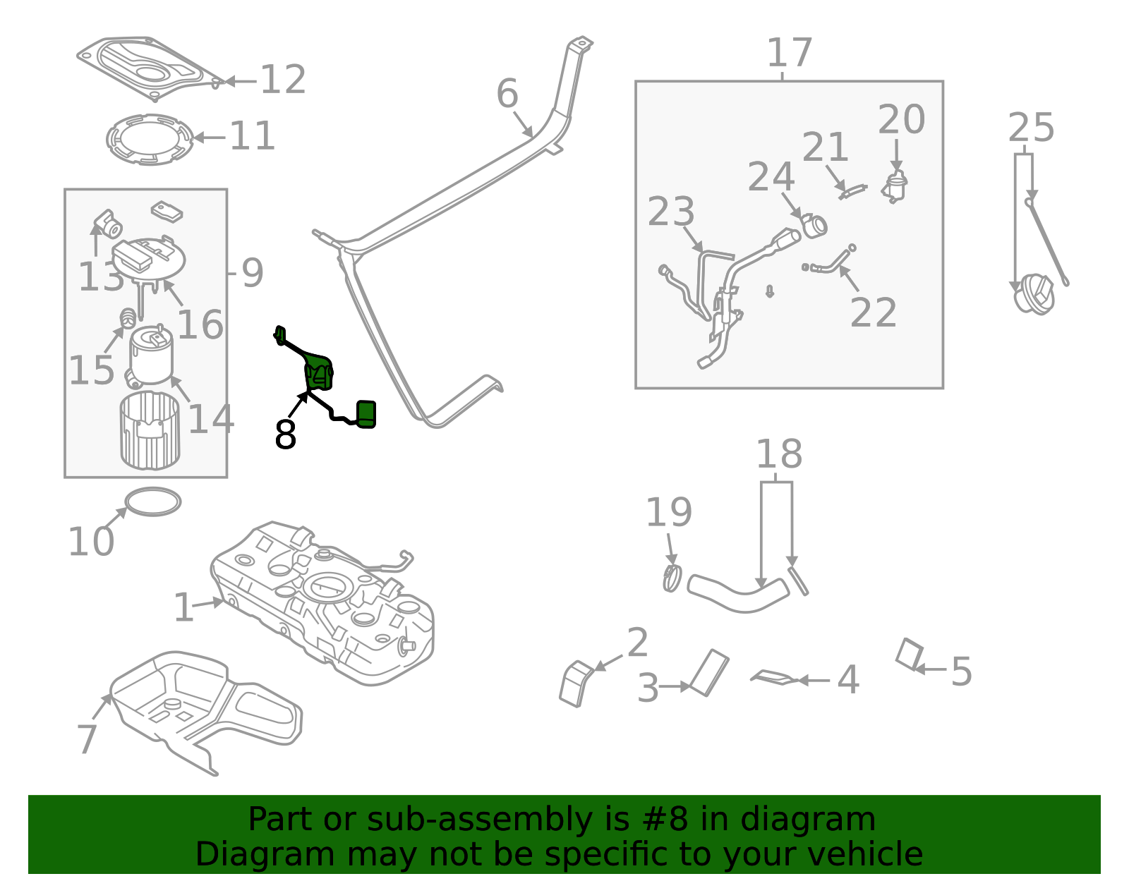 Genuine Fuel Gauge Sending Unit for 2020-2024 Hyundai Sonata | Part ...