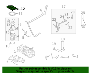31107-L5000 - Fuel Tank Access Cover 2020-2023 Hyundai Sonata ...