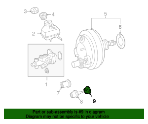 000-431-09-50-65 - Brake Master Cylinder Reservoir Gasket 1998-2011 ...