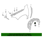 1999-2024 Mopar Fender Liner Retainer 6506293AA | Mopar Parts Canada