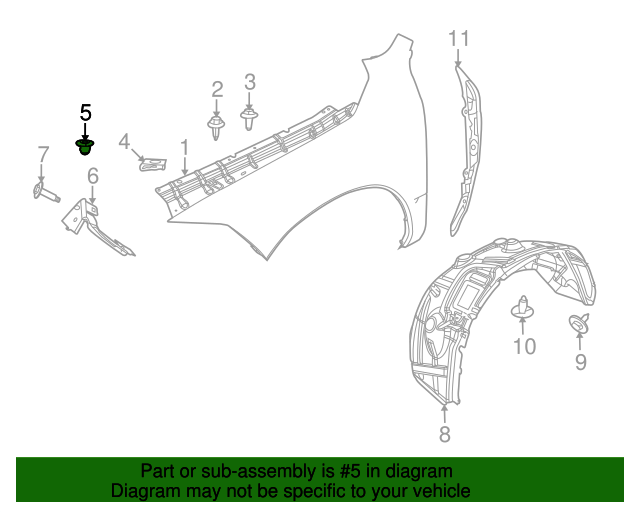 2007-2021 Mopar Fender Plug 6505686AA | TascaParts.com
