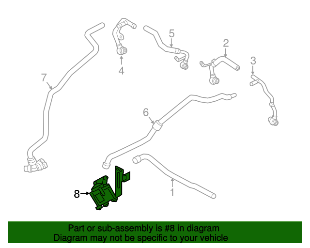 2015-2019 BMW Auxiliary Pump 11-51-7-848-367 | OEM Vehicle Parts
