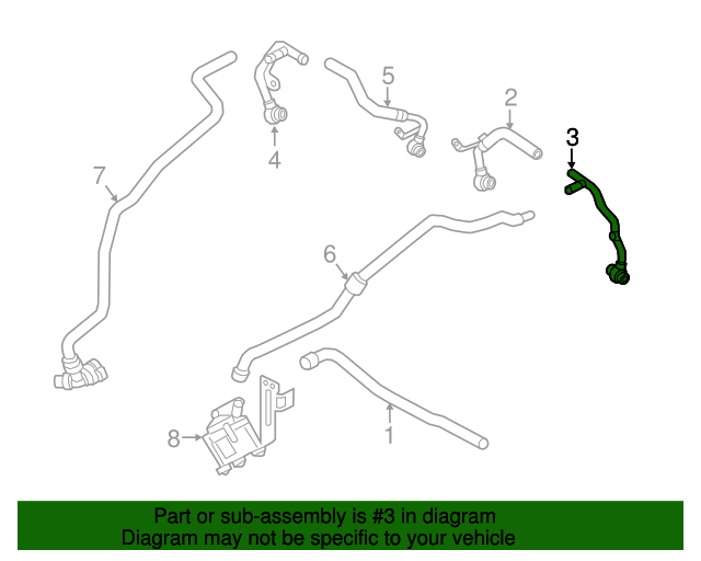 11537848373 - 2015-2019 BMW Inlet Pipe (11-53-7-848-373) | BMW of South ...