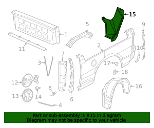 2019-2020 Ram 2500 Rear Shield - Driver's Side (LH) 68400491AA ...